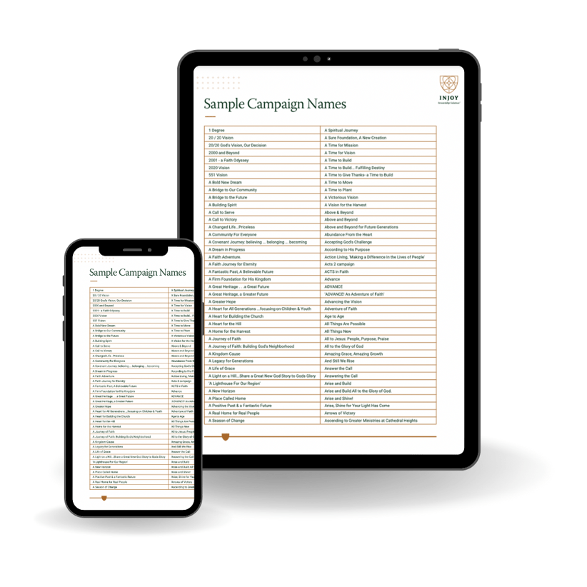 1400 Capital Campaign Names - PDF
